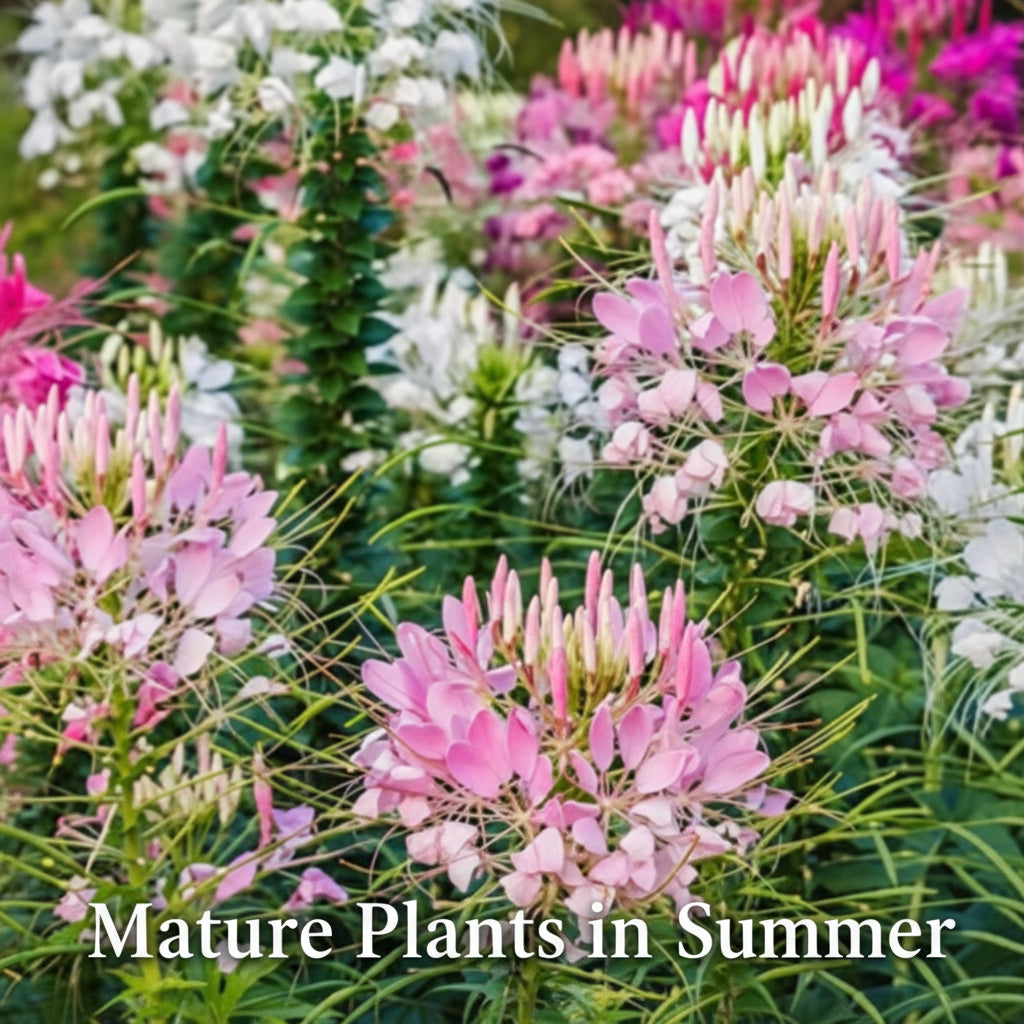 Cleome Queen Mix Plants (Spider Flower) – Steep Hill Garden